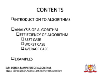 Design and Analysis of Algorithms | PPT | Computing | Technology & Computing