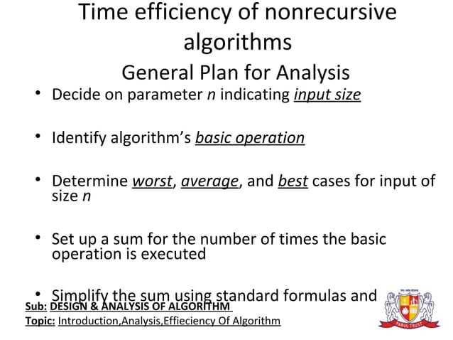 Design and Analysis of Algorithms | PPT | Computing | Technology & Computing
