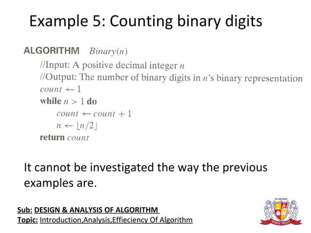 Design and Analysis of Algorithms | PPT | Computing | Technology ...