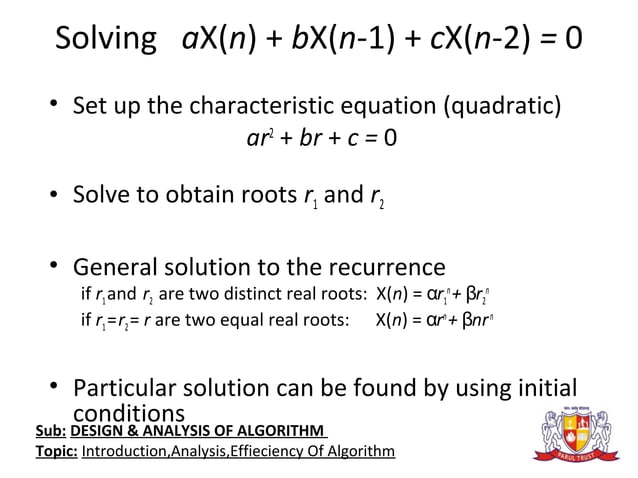Design and Analysis of Algorithms | PPT | Computing | Technology ...