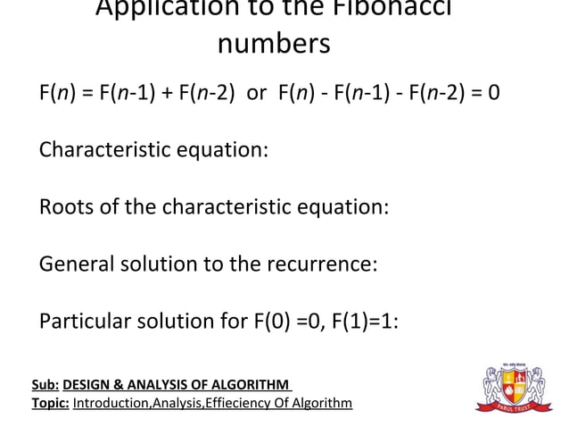 Design and Analysis of Algorithms | PPT | Computing | Technology & Computing