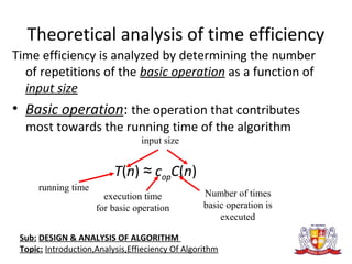 Design and Analysis of Algorithms | PPT