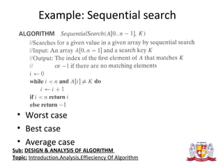 Design and Analysis of Algorithms | PPT