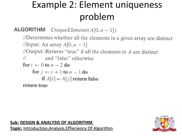 Design And Analysis Of Algorithms