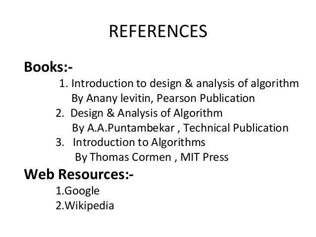 Design And Analysis Of Algorithms