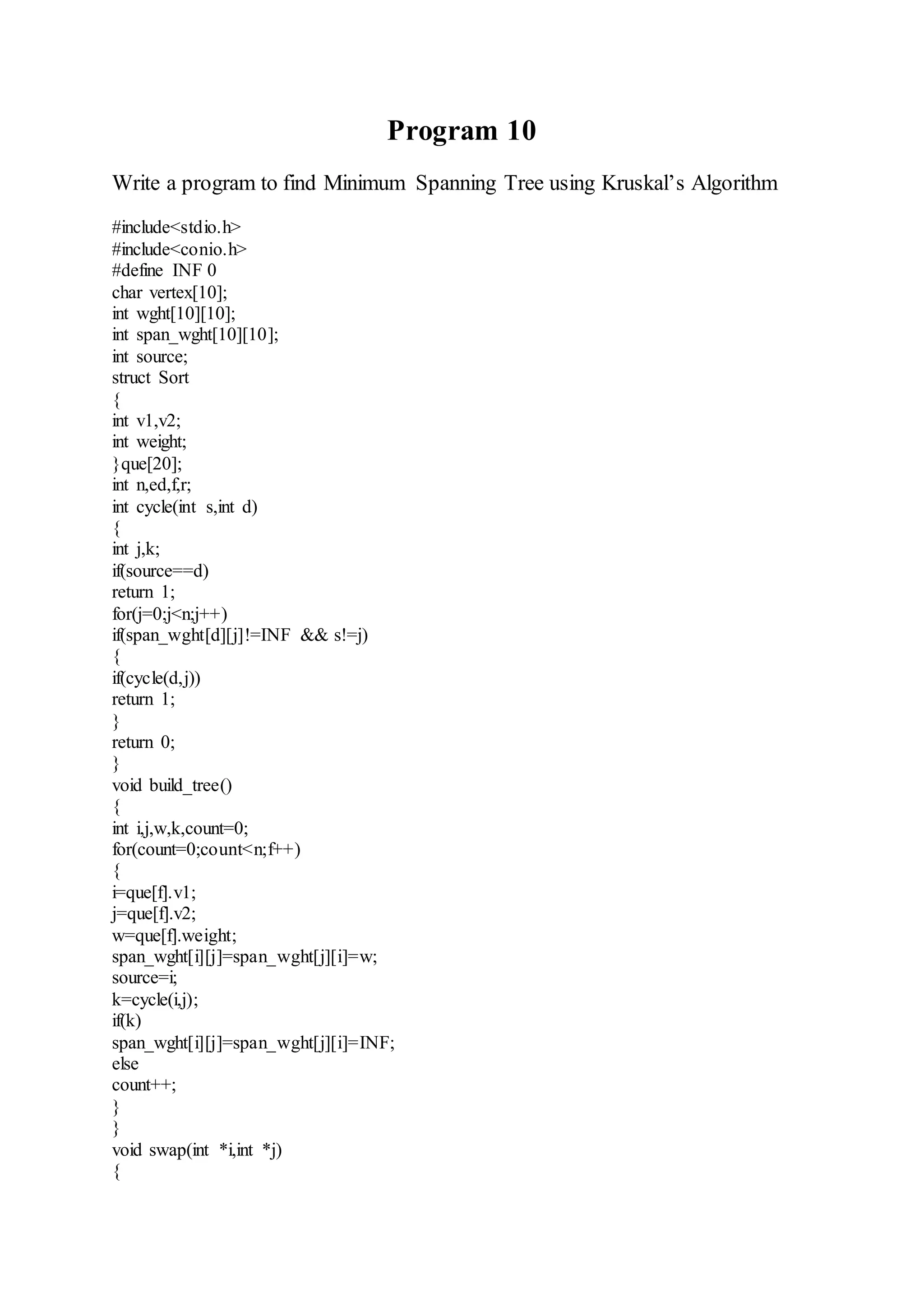 DAA Lab File C Programs | DOCX