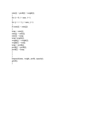 DAA Lab File C Programs | DOCX