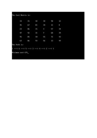DAA Lab File C Programs | DOCX