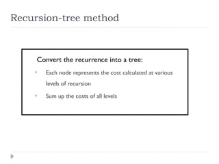 DAA Lecture 8 Recursion Tree Method.pptx