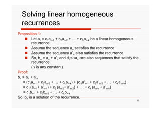 Daa linear recurrences | PDF