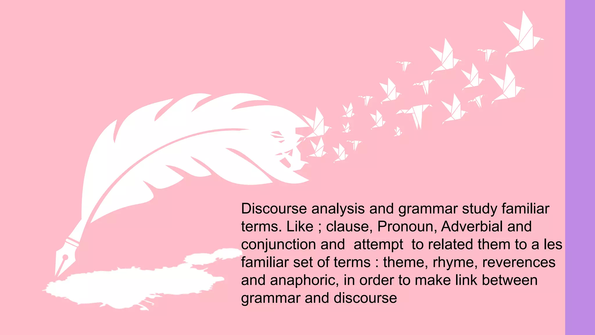 Discourse Analysis and grammar | PPTX