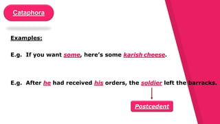 Discourse Analysis and Grammar (cohesive devices) | PDF