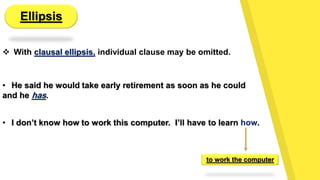Discourse Analysis and Grammar (cohesive devices) | PDF