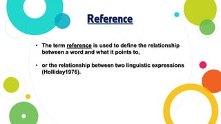 Discourse Analysis and Grammar (cohesive devices) | PDF