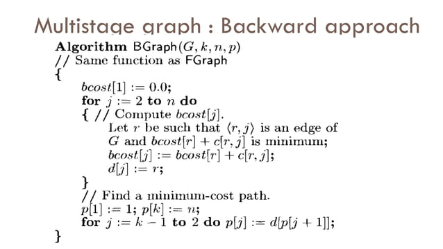 Design And Analysis Of Algorithms Dpbacktrackinggraphsbandb Ppt 
