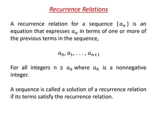 recurence solutions | PPT