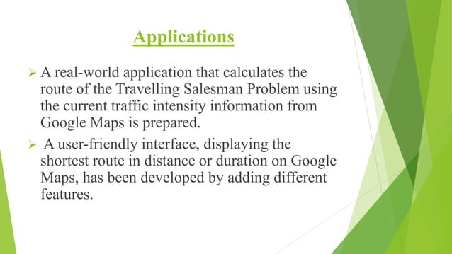 implementation of travelling salesman problem with complexity ppt | PPT
