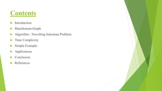 implementation of travelling salesman problem with complexity ppt | PPTX