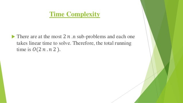 Implementation Of Travelling Salesman Problem With Complexity Ppt 9175