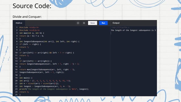 design and analysis of algorithm (Longest common subsequence) | PPT