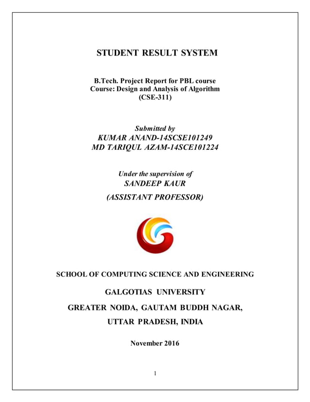 Project for Student Result System | DOCX | Databases | Computer Software and Applications