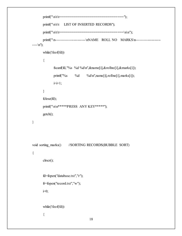 Project for Student Result System | DOCX | Databases | Computer Software and Applications