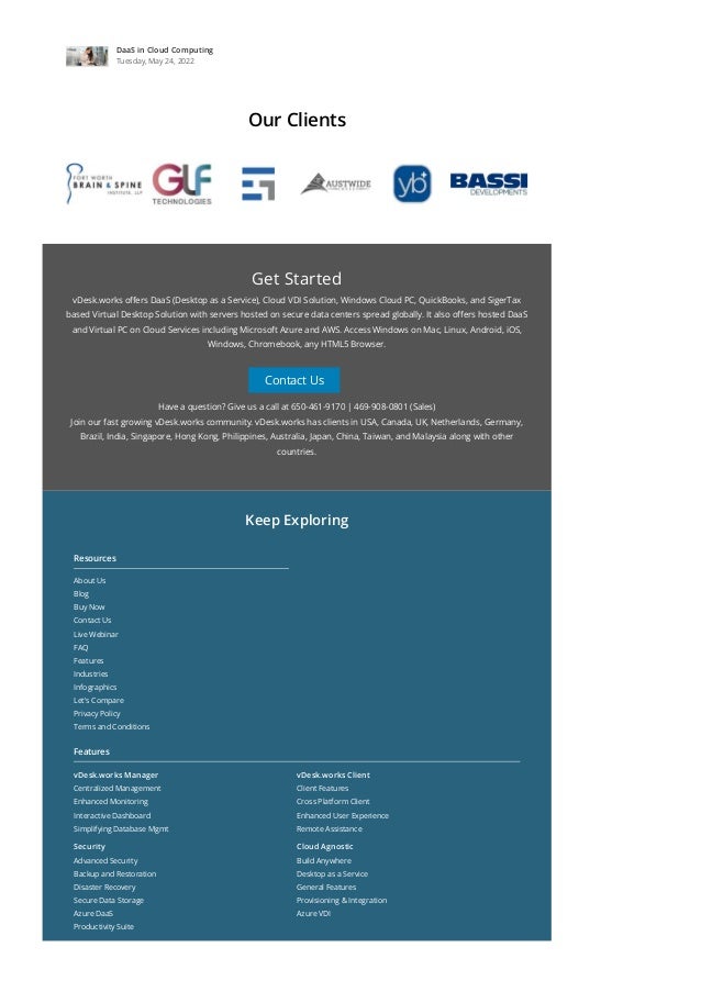 DaaS in Cloud Computing | PDF