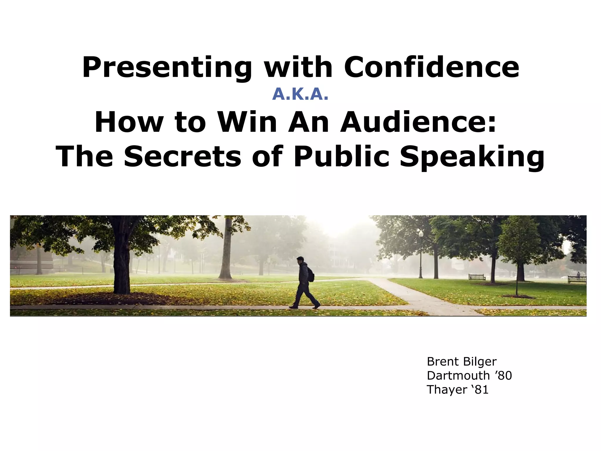 Presenting with Confidence | PPT