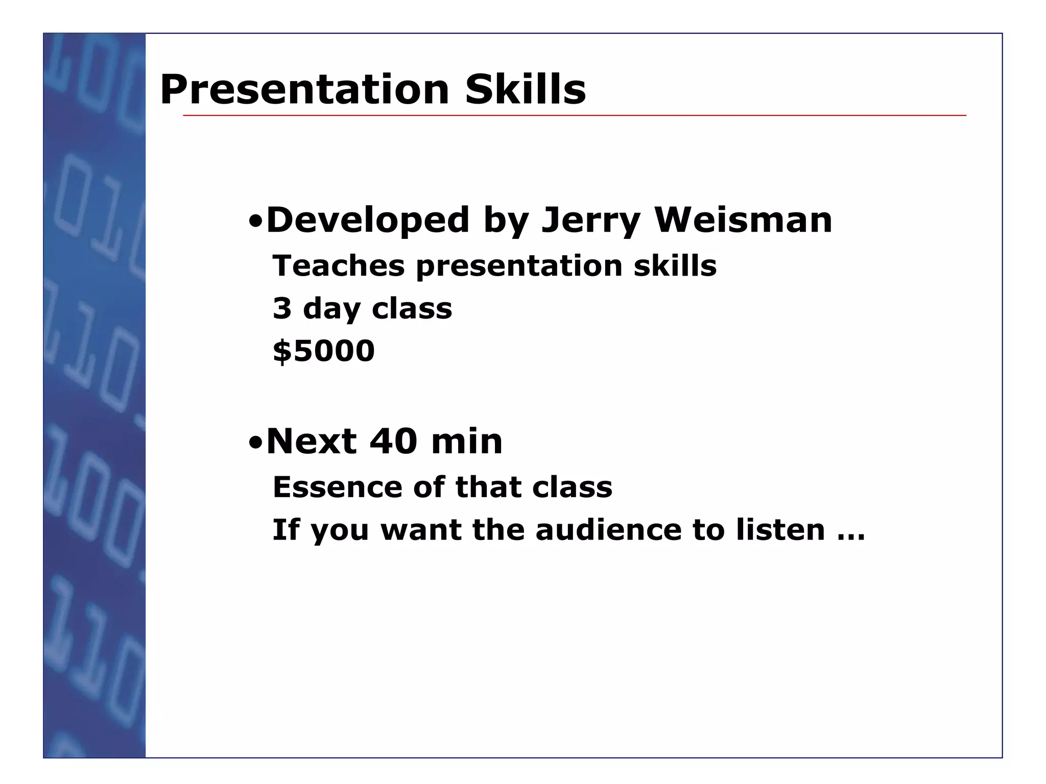 Presenting with Confidence | PPT