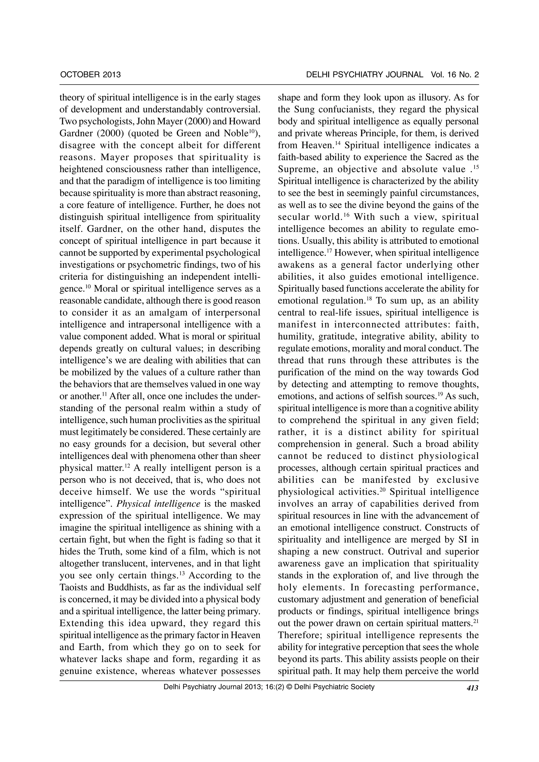 Spiritual Intelligence (SQ) | PDF