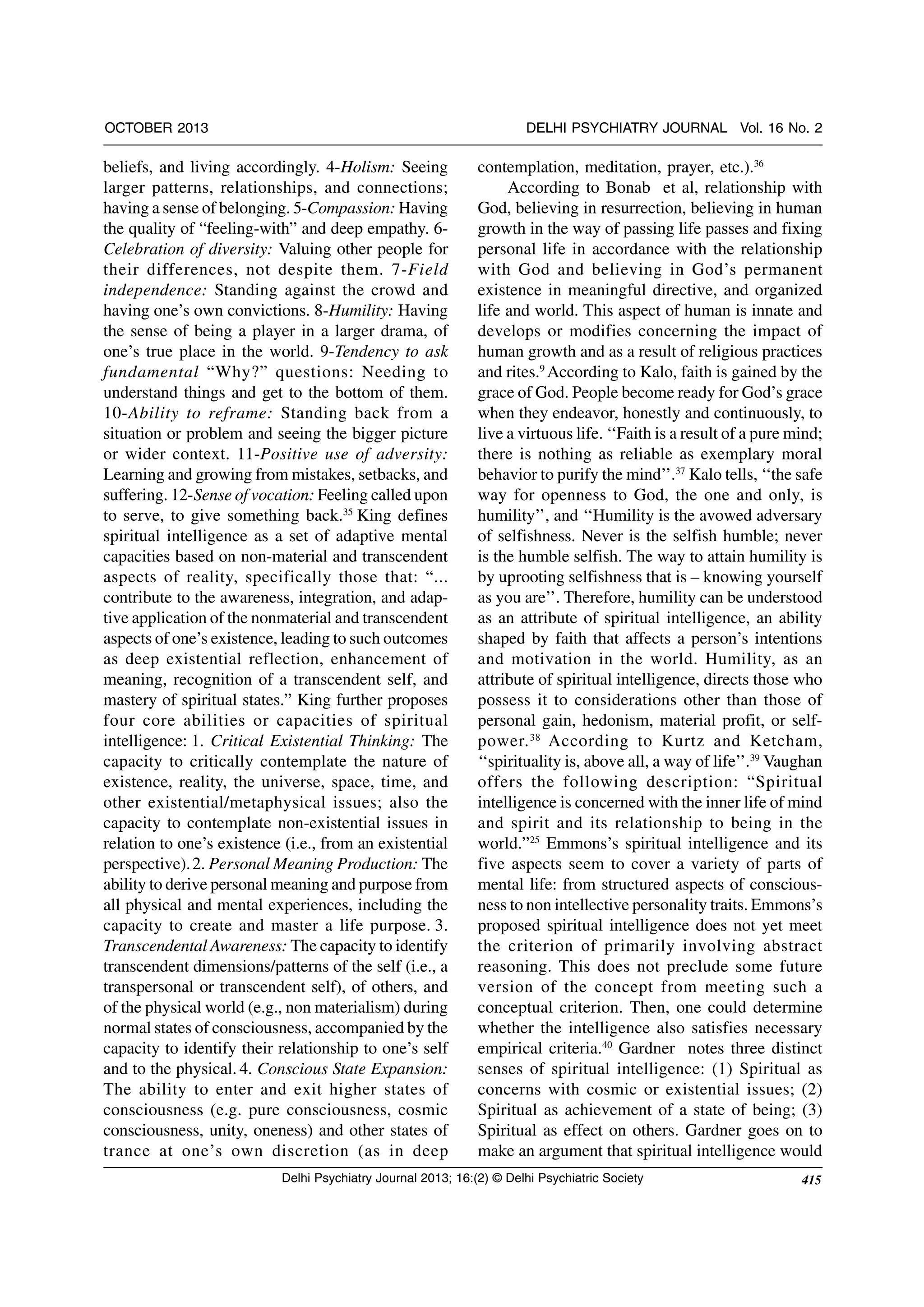 Spiritual Intelligence (SQ) | PDF