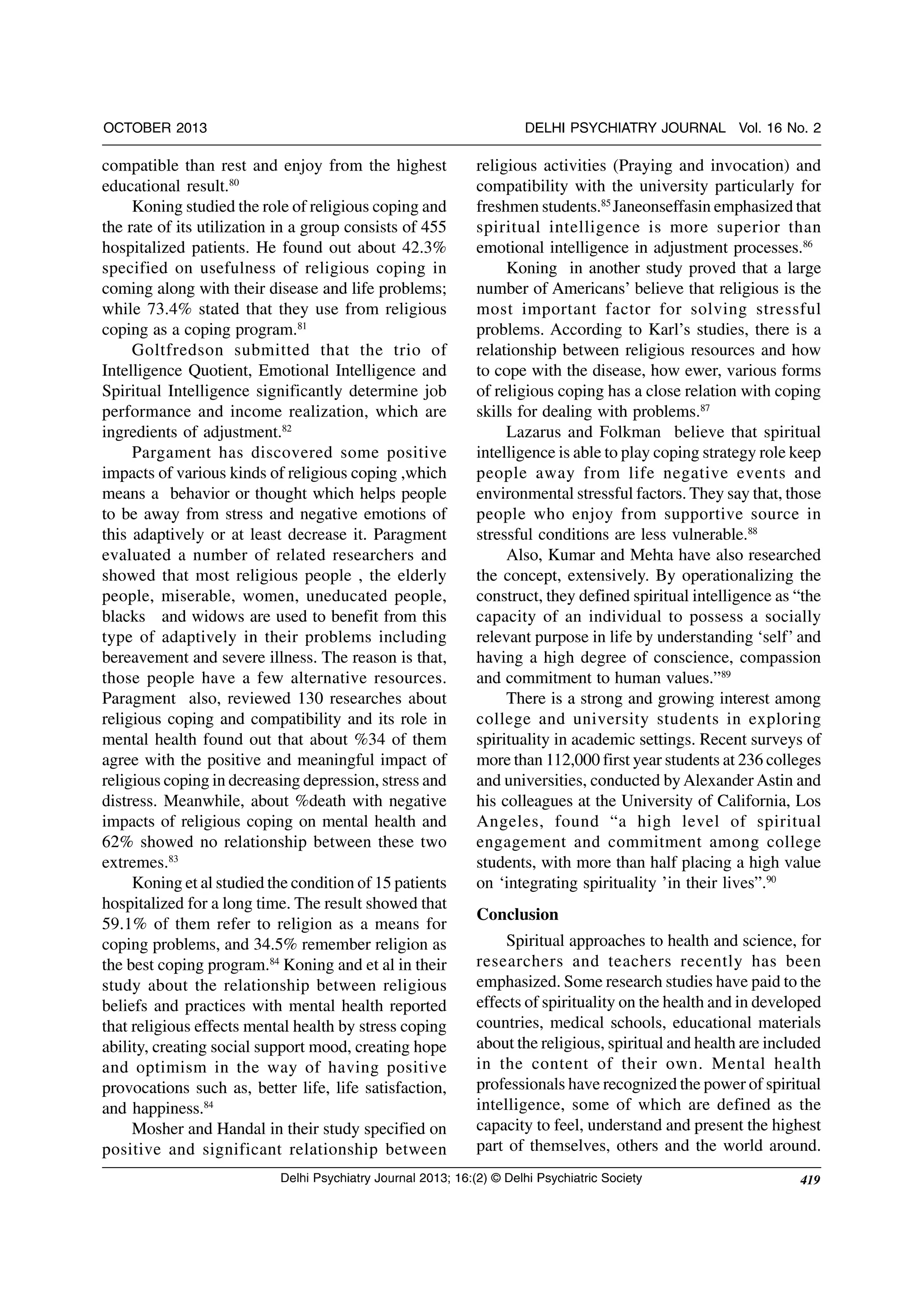 Spiritual Intelligence (SQ) | PDF