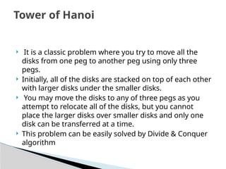 Design and Analysis of Algorithms Tower of Hanoi PPT.pptx