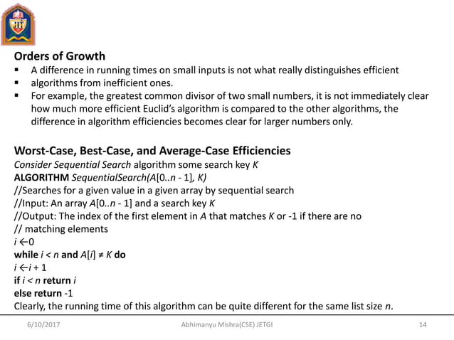 Daa unit 1 | PPTX | Programming Languages | Computing
