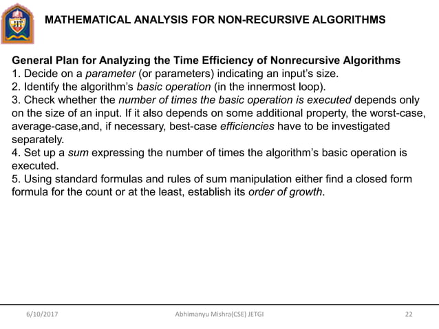 Daa unit 1 | PPTX | Programming Languages | Computing