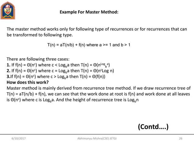 Daa unit 1 | PPTX | Programming Languages | Computing