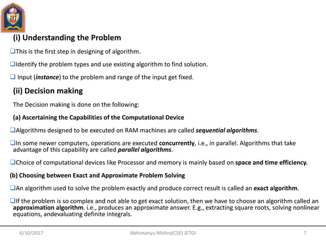 Daa unit 1 | PPTX | Programming Languages | Computing