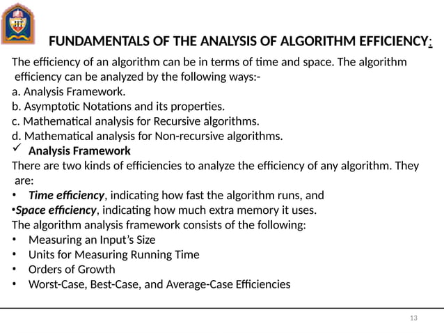 design analysis of algorithmaa unit 1.pptx