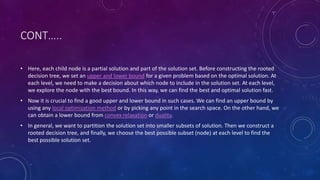 Dynamic programming, Branch and bound algorithm & Greedy algorithms | PPTX