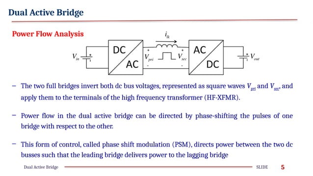 Dual active Bridge presentation file eed | PPT