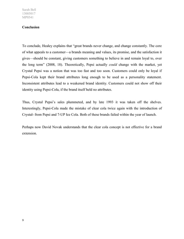 Crystal Pepsi Case Study | PDF