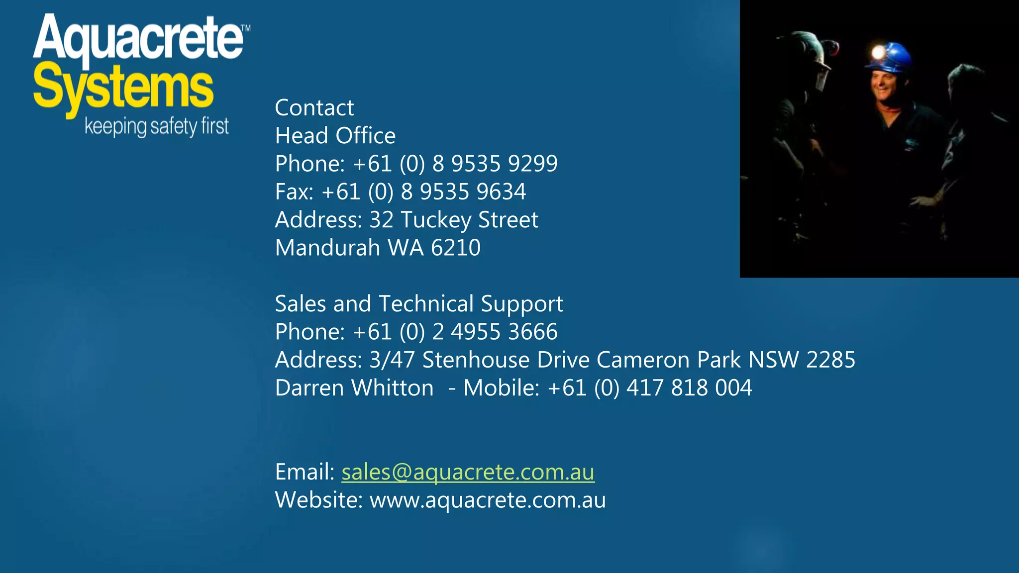 Aquacrete Capability Statement 2016 | PPTX