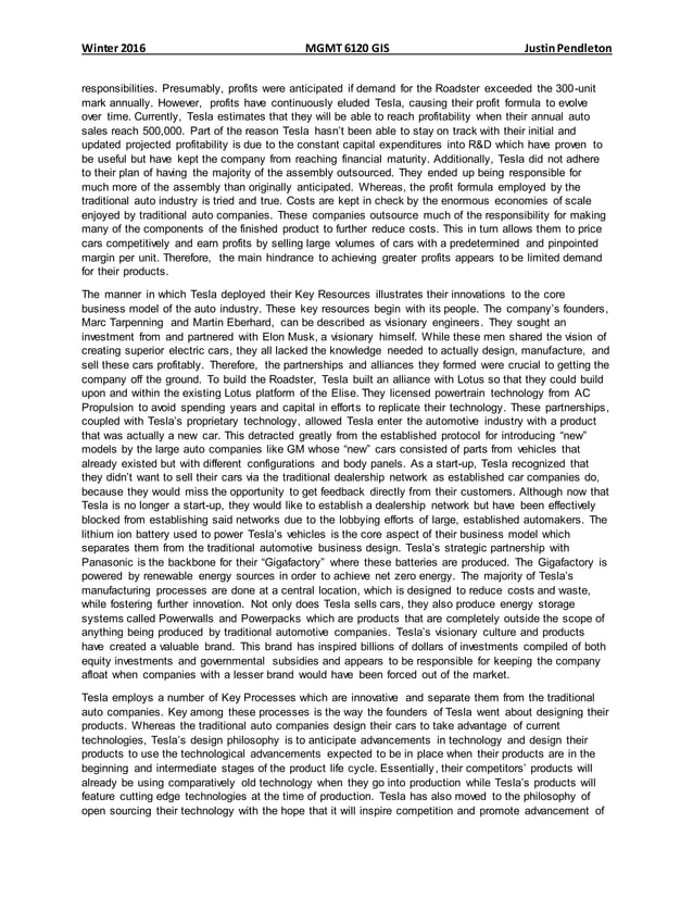 Tesla Case Study | PDF