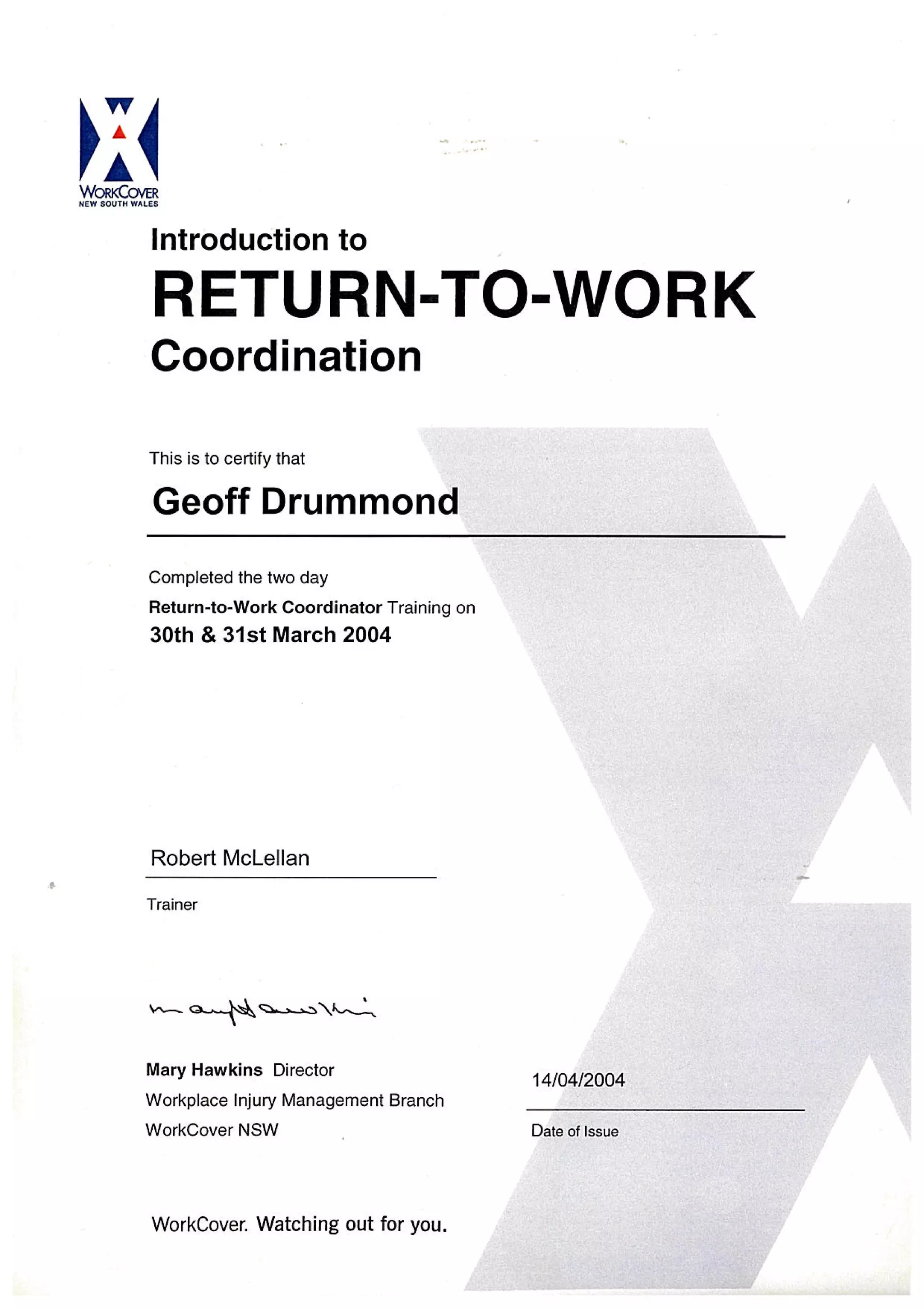 Return To Work Certificate | PDF