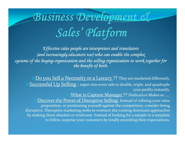 Business Development Management | PDF