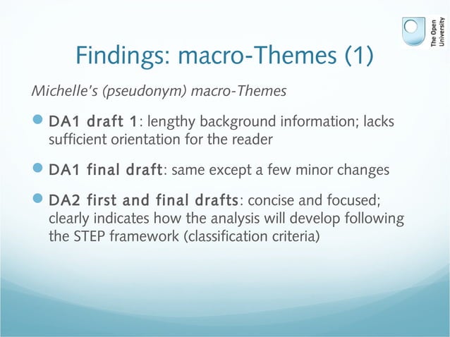 Dynamic assessment of academic writing: macro-Theme and hyper-Theme ...