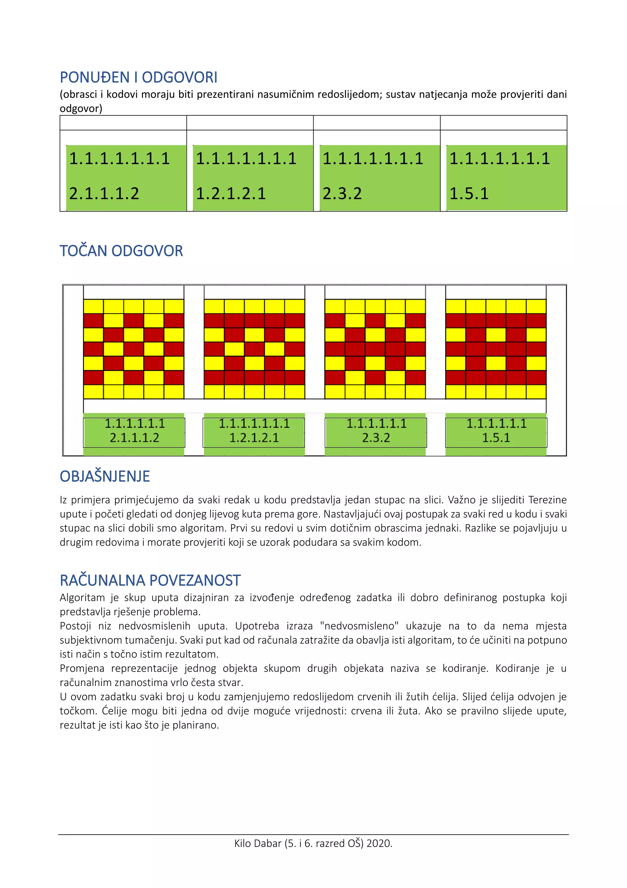 Dabar 2020 - knjižica zadataka | PDF