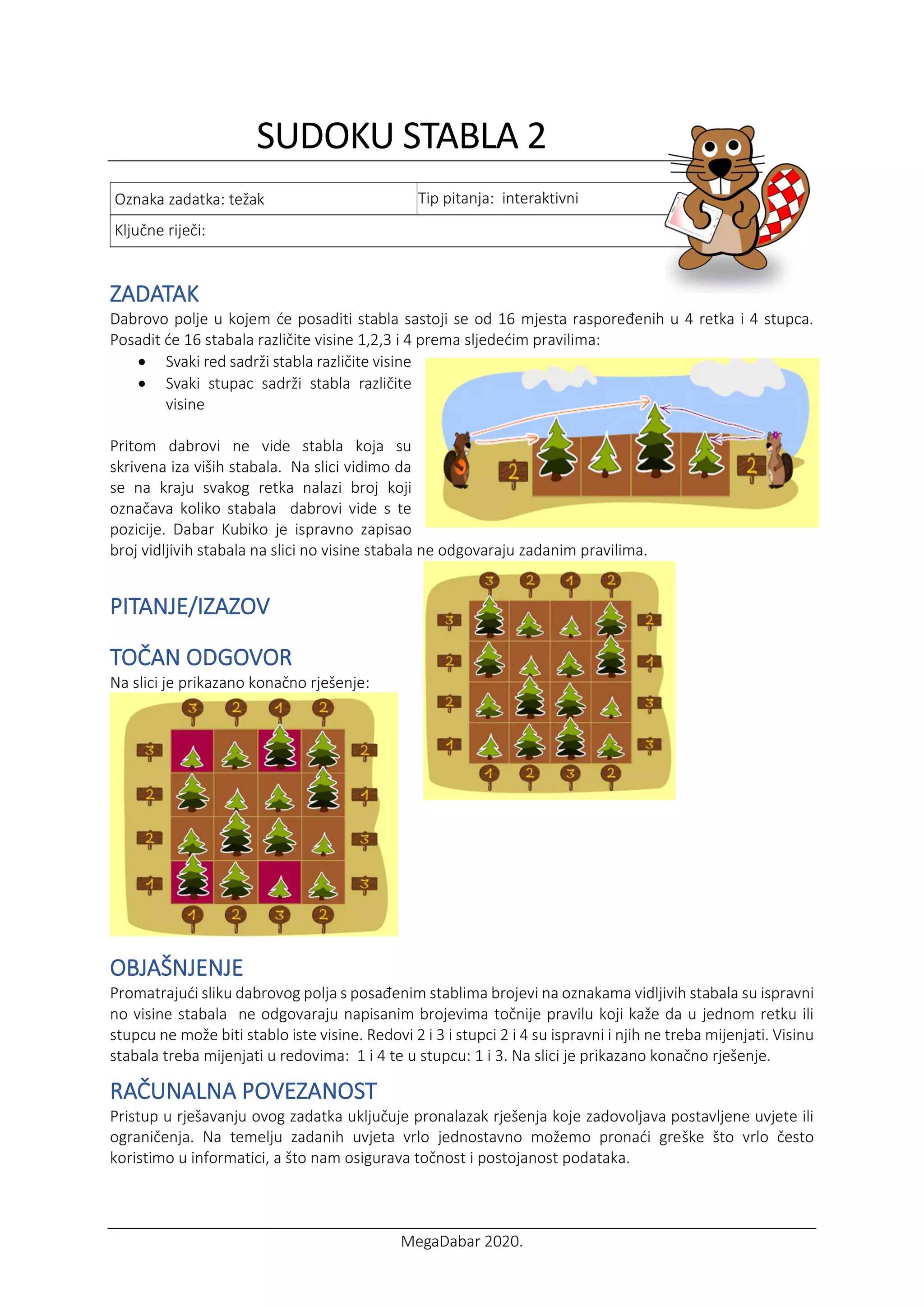 Dabar 2020 - knjižica zadataka | PDF