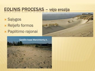 Dabarties geologiniai procesai | PPT