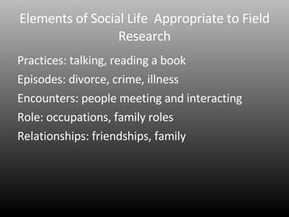 Topics for Field Research | PPT